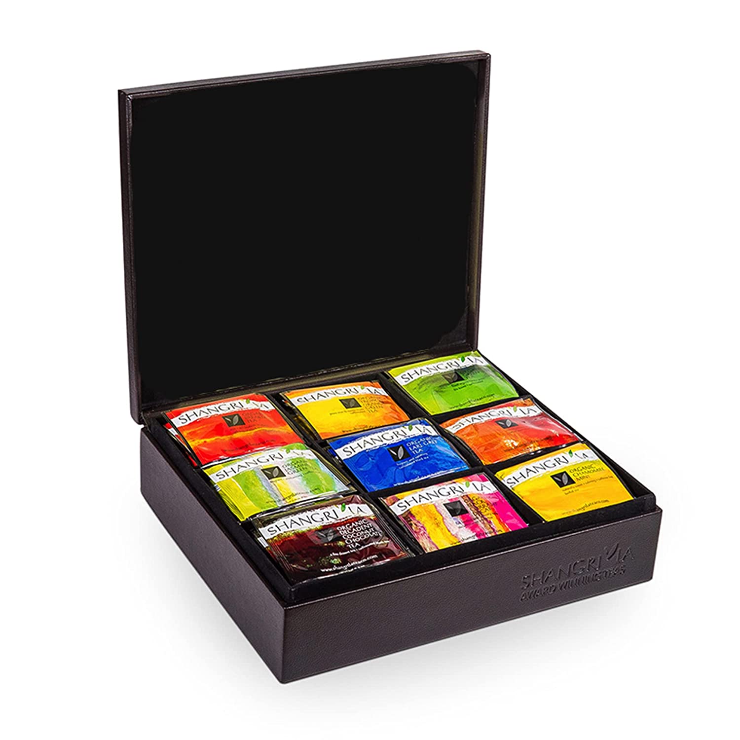 Shangri-La Tea Company Organic Luxury Silken Tea Sachet Collection, 81 ...