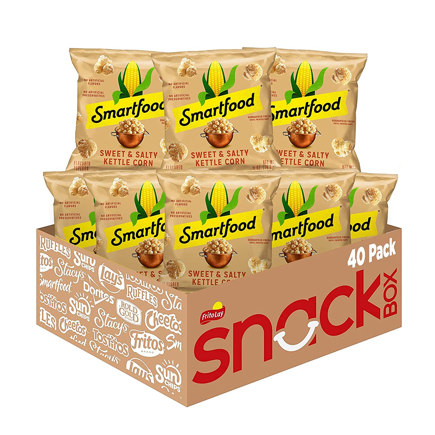 Smartfood Sweet & Salty Kettle Corn Flavored Popcorn, 0.5 Ounce (Pack ...